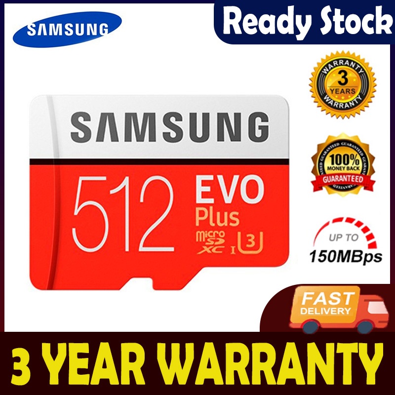 Jual SAMSUNG Memory Card hp 32/64/128/256GB/512GB CLASS 10 100Mbps ...