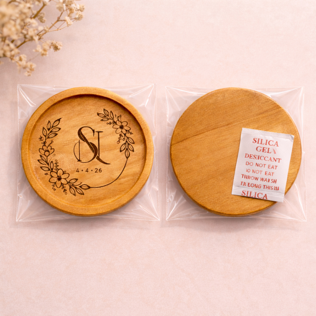 Jual SAVILLE [FREE CUSTOM GRAFIR] Hampers Tatakan Gelas Kayu Mahoni ...