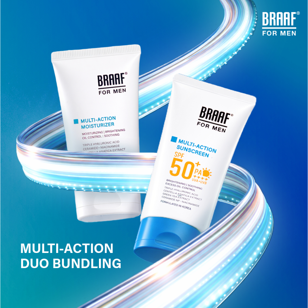Jual BRAAF For Men Multi-Action Moisturizer 50g & Braaf Multi-Action ...