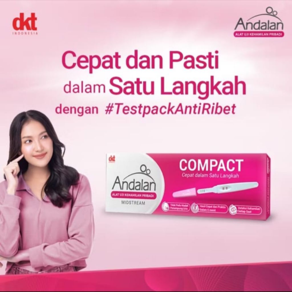 Jual Andalan Pregnancy Test Midstream - Alat Tes Kehamilan Pribadi ...
