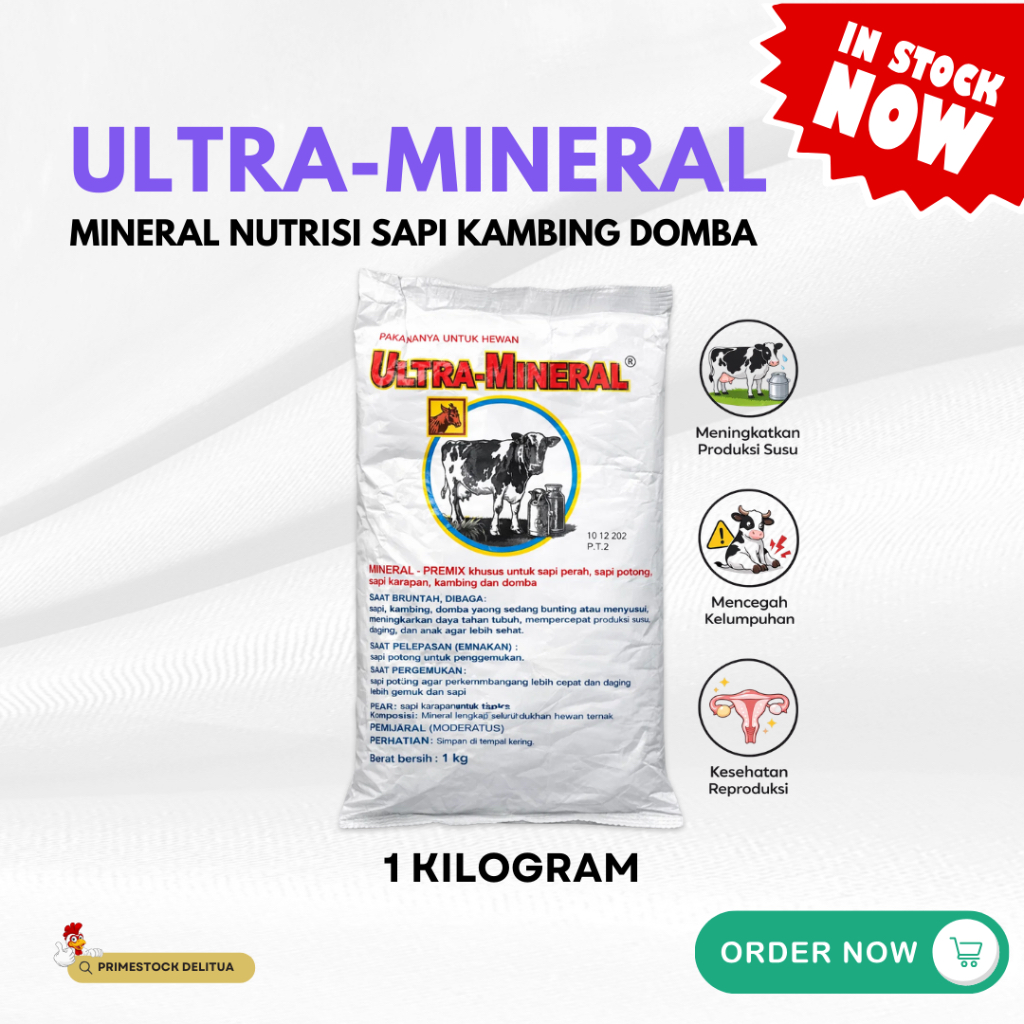 Jual Ultra Mineral Premix 1 KG EKA FARMA - Suplemen Nutrisi untuk Sapi ...