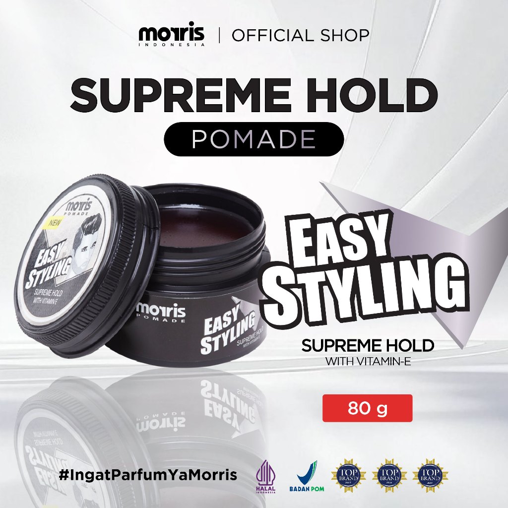 Jual Morris Pomade Easy Styling Waterbased 80gr | Shopee Indonesia