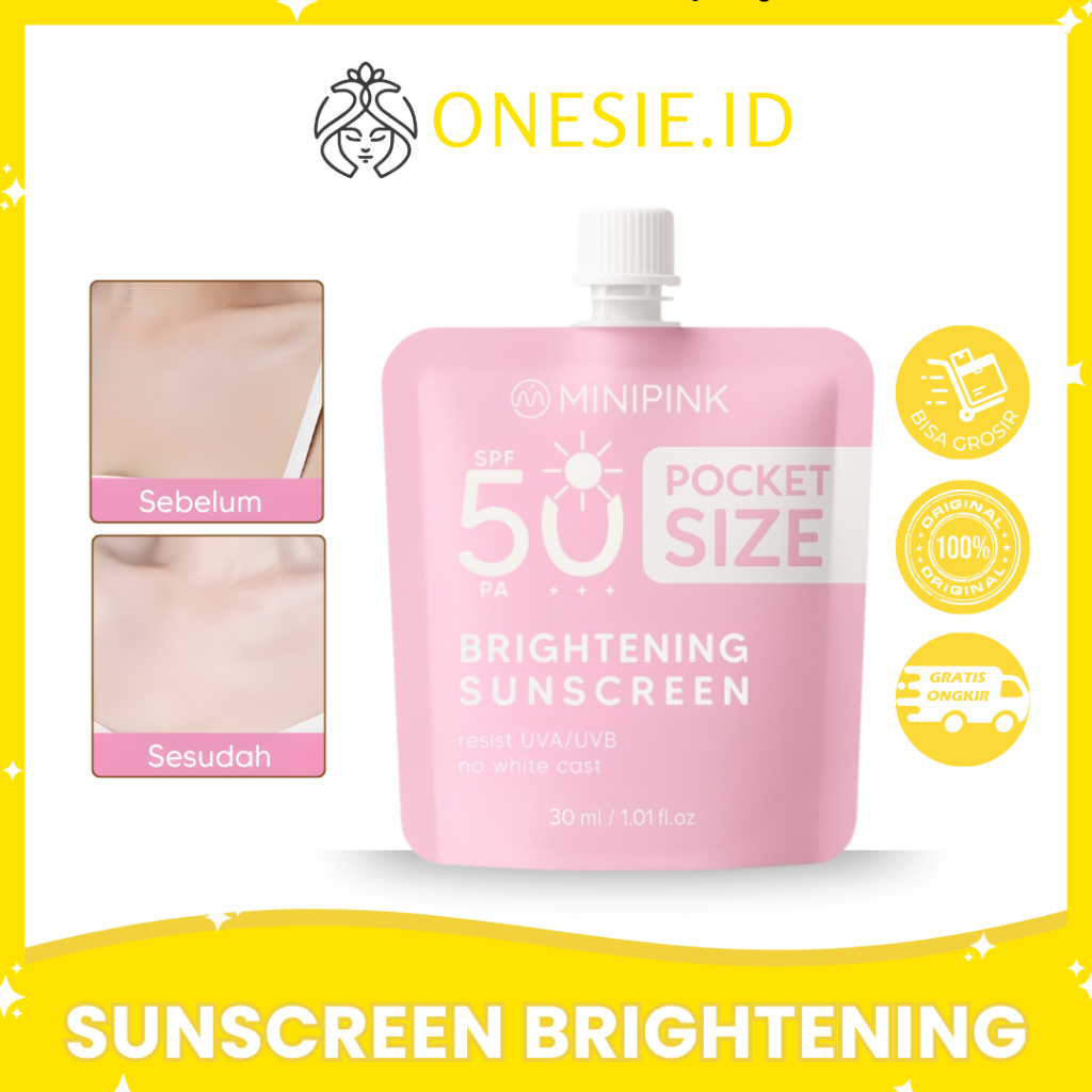 Jual MINIPINK Brightening Daily Sunscreen Mini SPF50+ PA+++ Sunblock UV ...