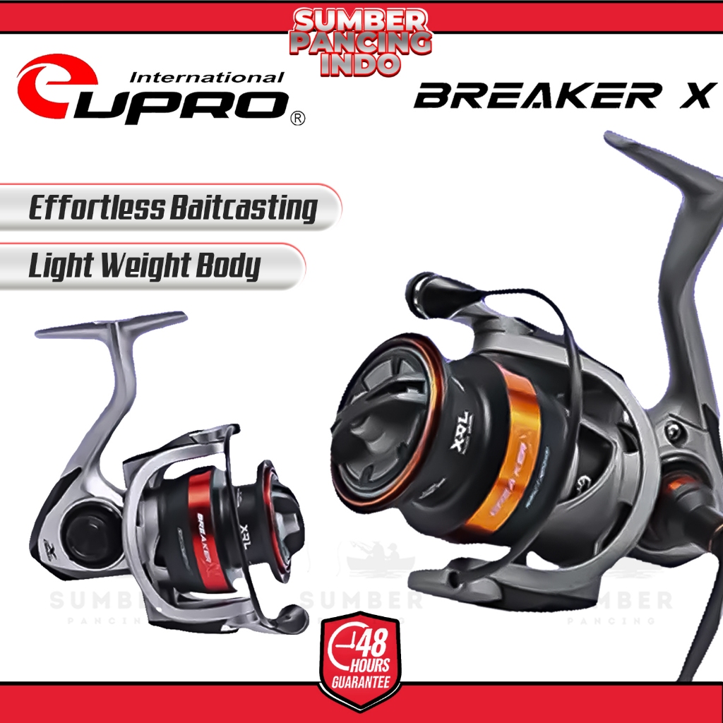 Jual EUPRO Reel Pancing Spinning BREAKER X 5+1Ball Bearing X Drag Super ...