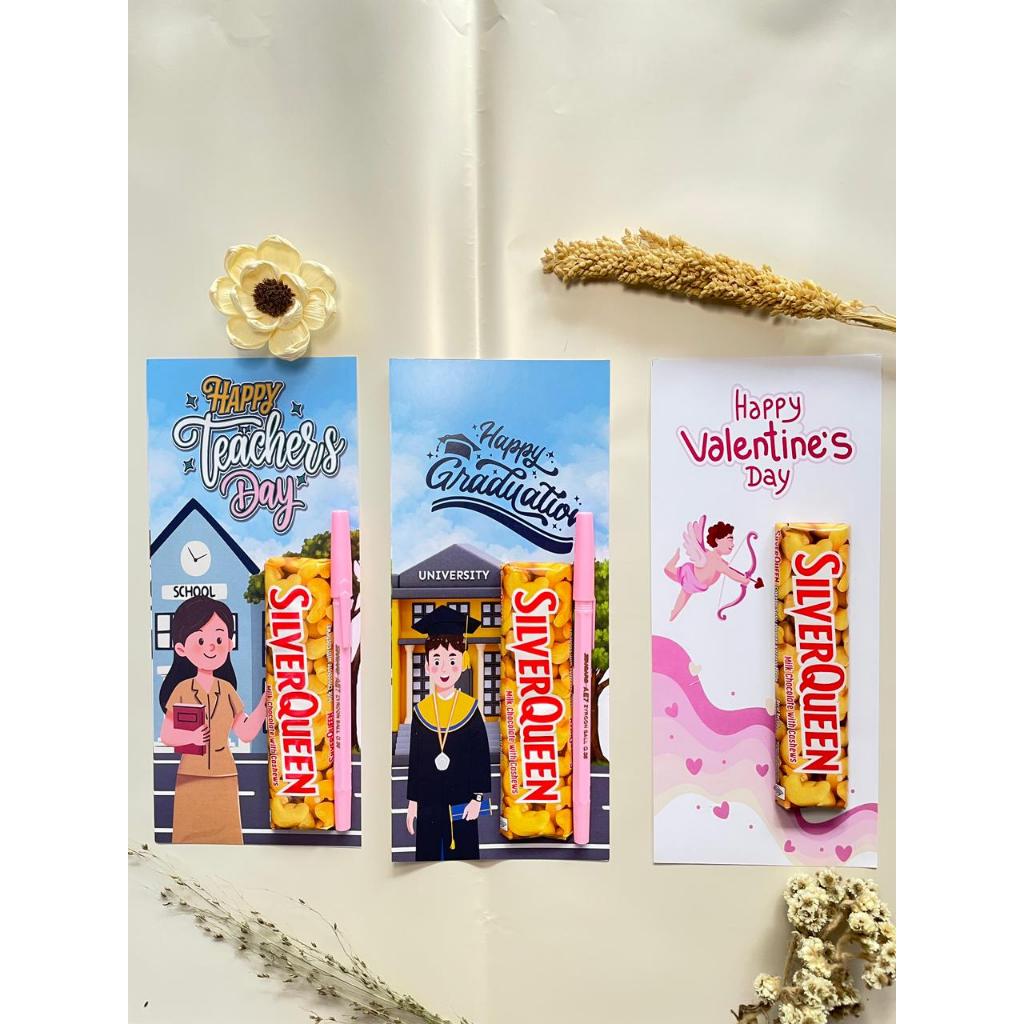 Jual MINI GIFT Kartu Ucapan + Pulpen / Coklat Gift Set | Souvenir Unik ...