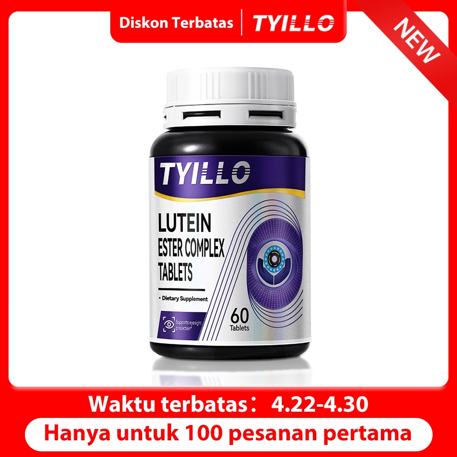 Jual Terlaris!TYILLO Bluberi Lutein Ester Tablet Original - Suplemen ...