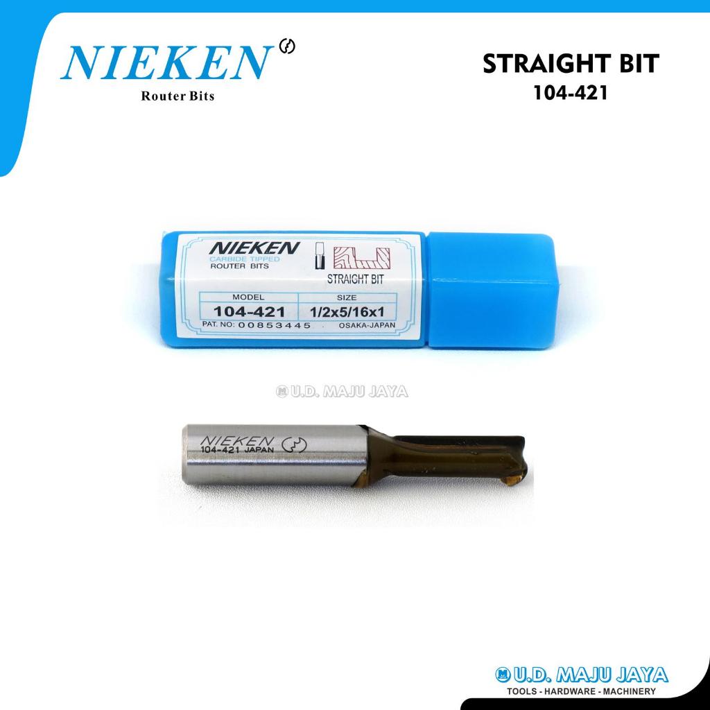 Jual NIEKEN 104-421 Router Straight Bits Mata Profil Lurus 5/16 inch ...