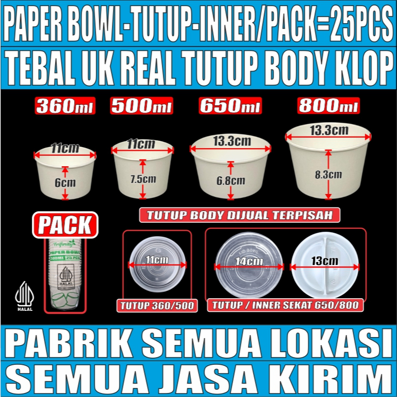 Jual Paper Bowl Terlengkap & Harga Terbaru Juni 2026 | Shopee Indonesia
