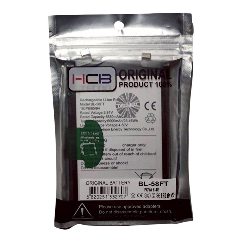 Jual Baterai Tecno Pova 6 BL-58BT - Battery Tecno Pova 6 4G | Shopee ...