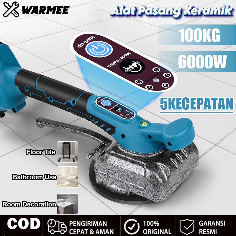 Jual WARMEE Alat Pasang Keramik Lantai Getar 6000W 30-240CM Alat Perata ...