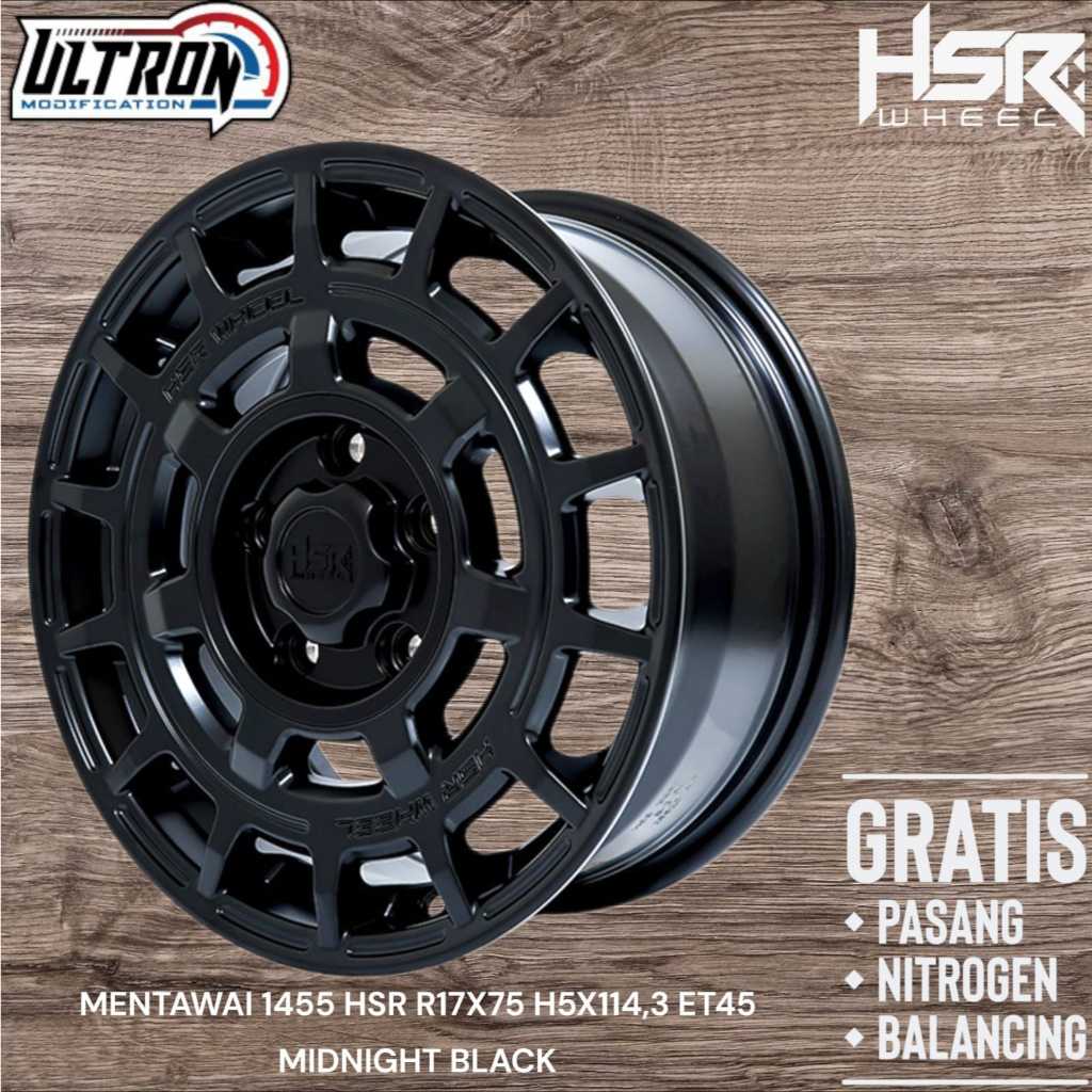 Jual Velg Mobil R17 Hitam Matte Untuk CRV HRV Xtrail Rush Terios Juke ...