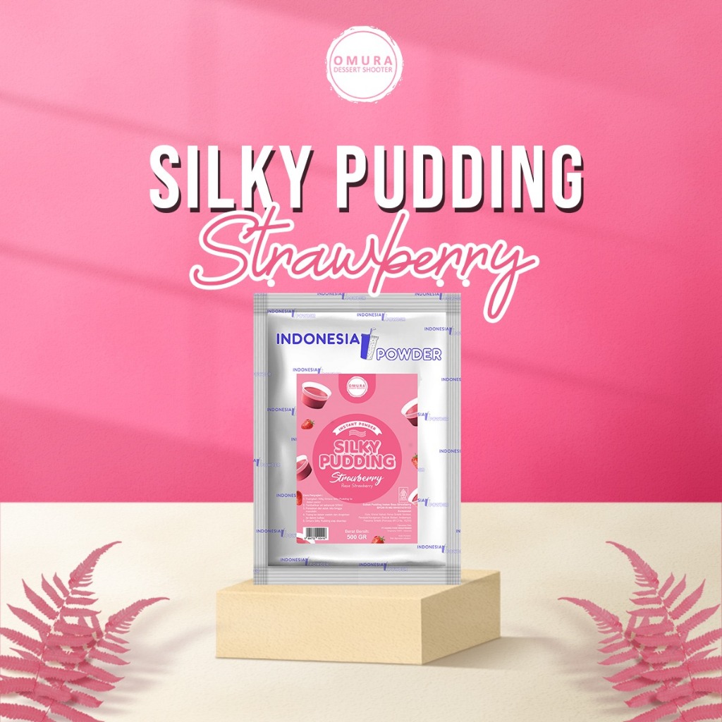 Jual [SILKY PUDDING] Bubuk Silky Pudding Rasa Strawberry / Stroberi 500 ...