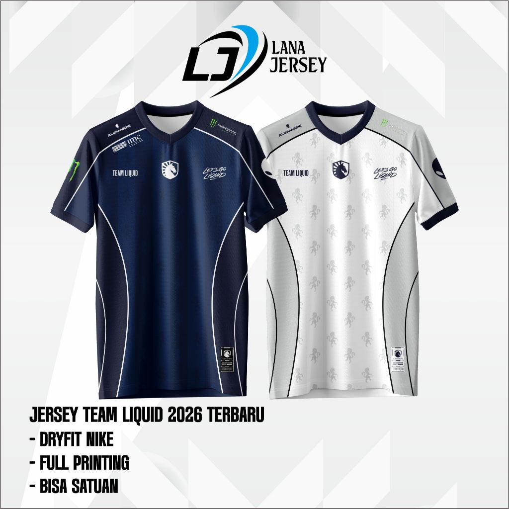 Jual Jersey Gaming Team Liquid 2026 New Baju Kaos Liquid Game Valorant ...