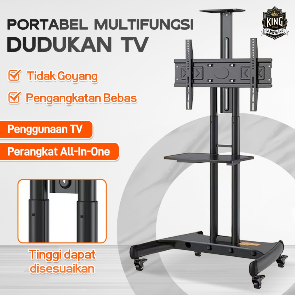 Jual Bergerak Bracket Standing roda TV / TV Berdiri Stand Universal ...