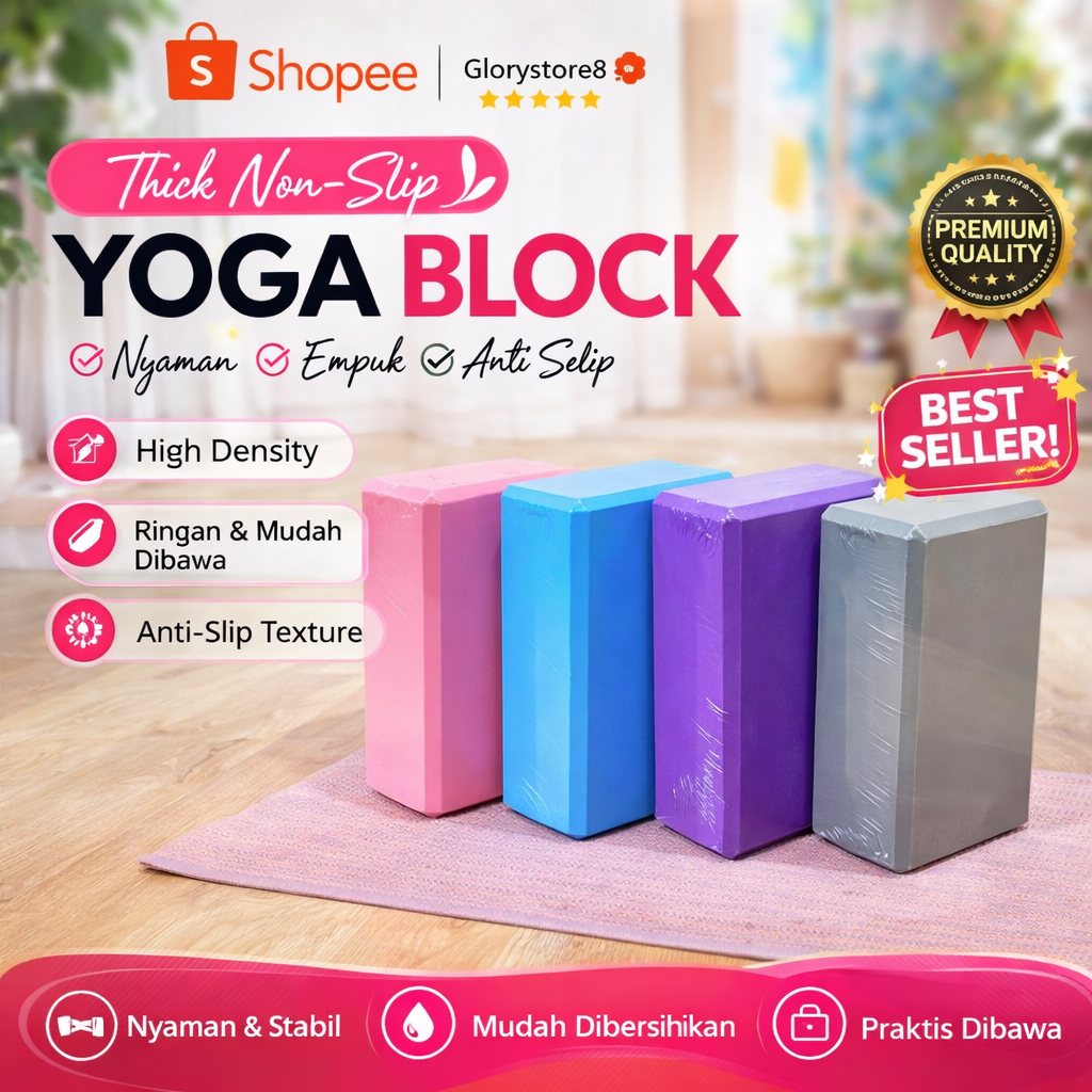 Jual Balok Yoga POTENCE / Yoga Brick / Yoga Block - potence alat ...