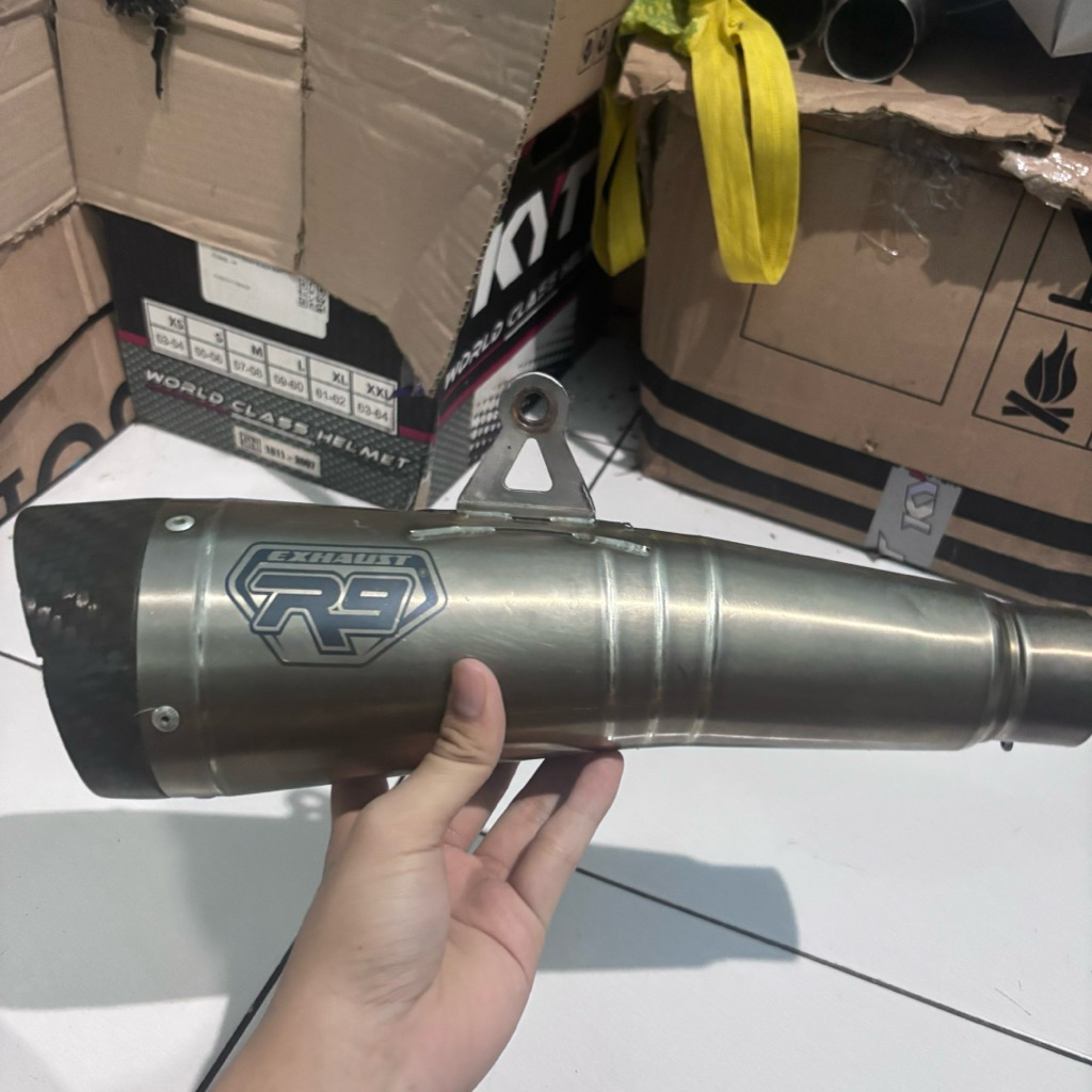 Jual KNALPOT R9 H2 TITANIUM ORI ! | Shopee Indonesia