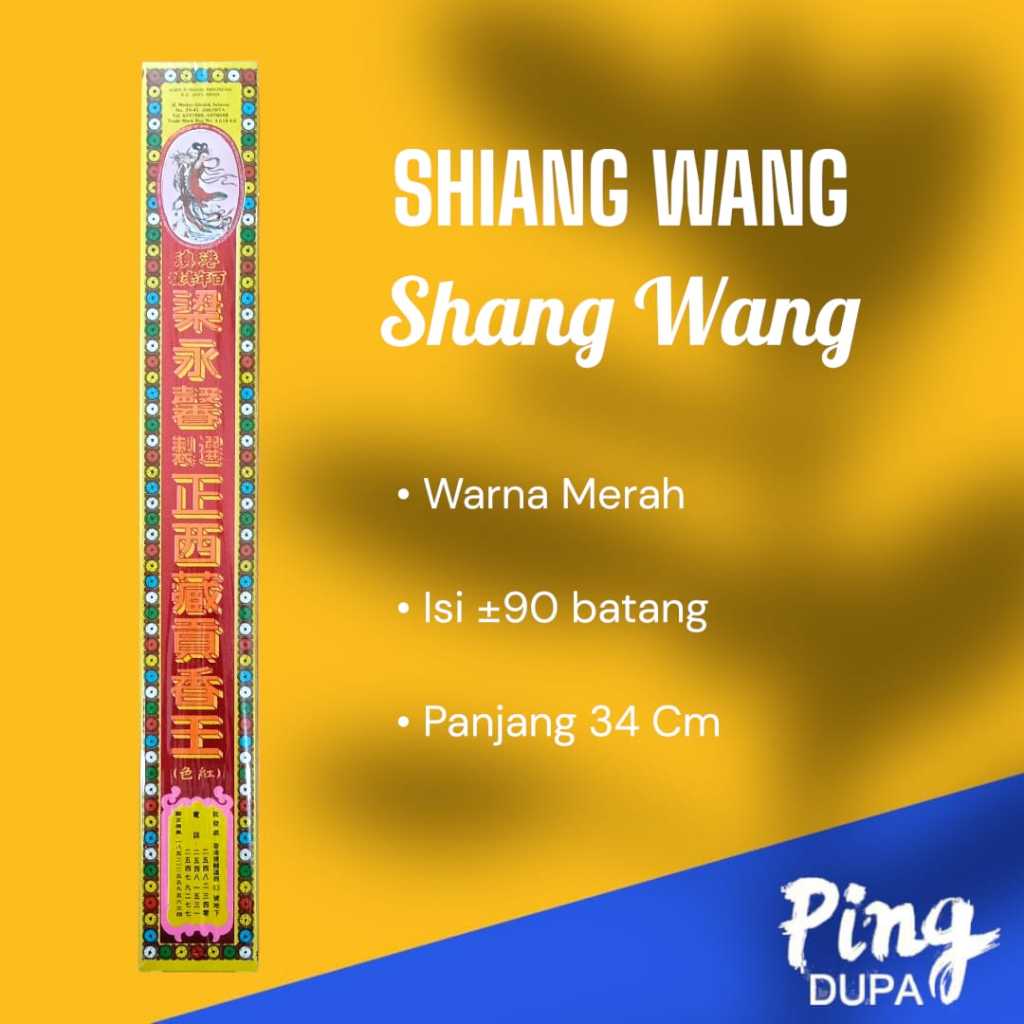 Jual Dupa Hio Tibetan Shiang Wang ShangWang Merah Atau Leung Wing Hing ...