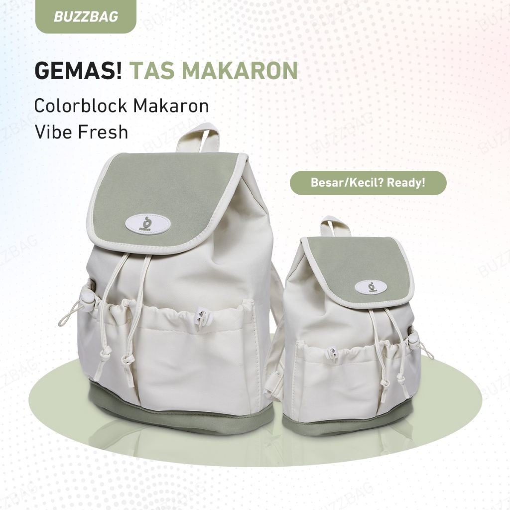 Jual BUZZBAG - Tas ransel sekolah korea tas aesthetic korean style ...