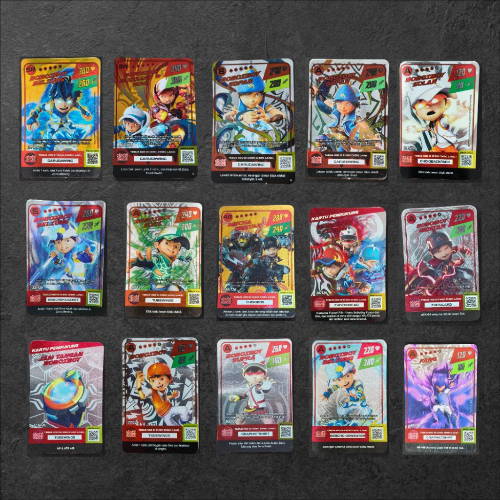 Jual Kartu Choki Choki Boboiboy 2025 Hologram Season 1 & Season 2 ...