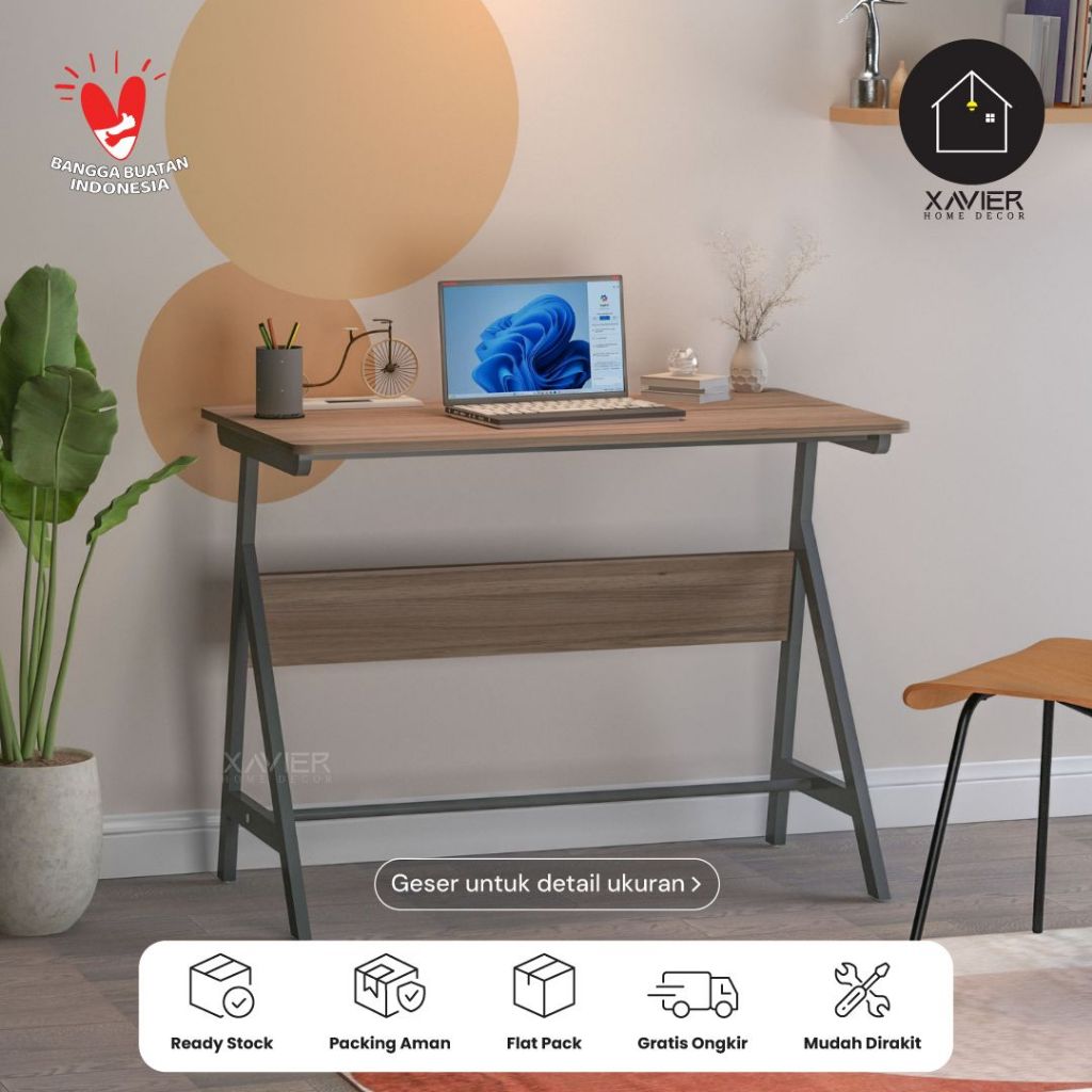 Jual Xavier Home Decor - KAVI Meja Kerja Minimalis / Meja Belajar ...
