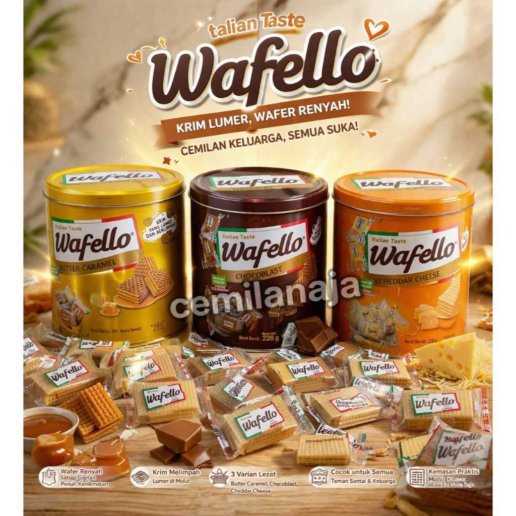 Jual Wafer Wafello Terlengkap & Harga Terbaru Mei 2026 | Shopee Indonesia