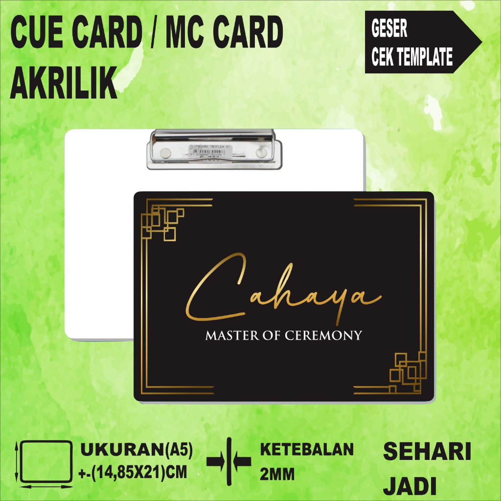Jual Cue Card Mc Terlengkap & Harga Terbaru Mei 2026 | Shopee Indonesia