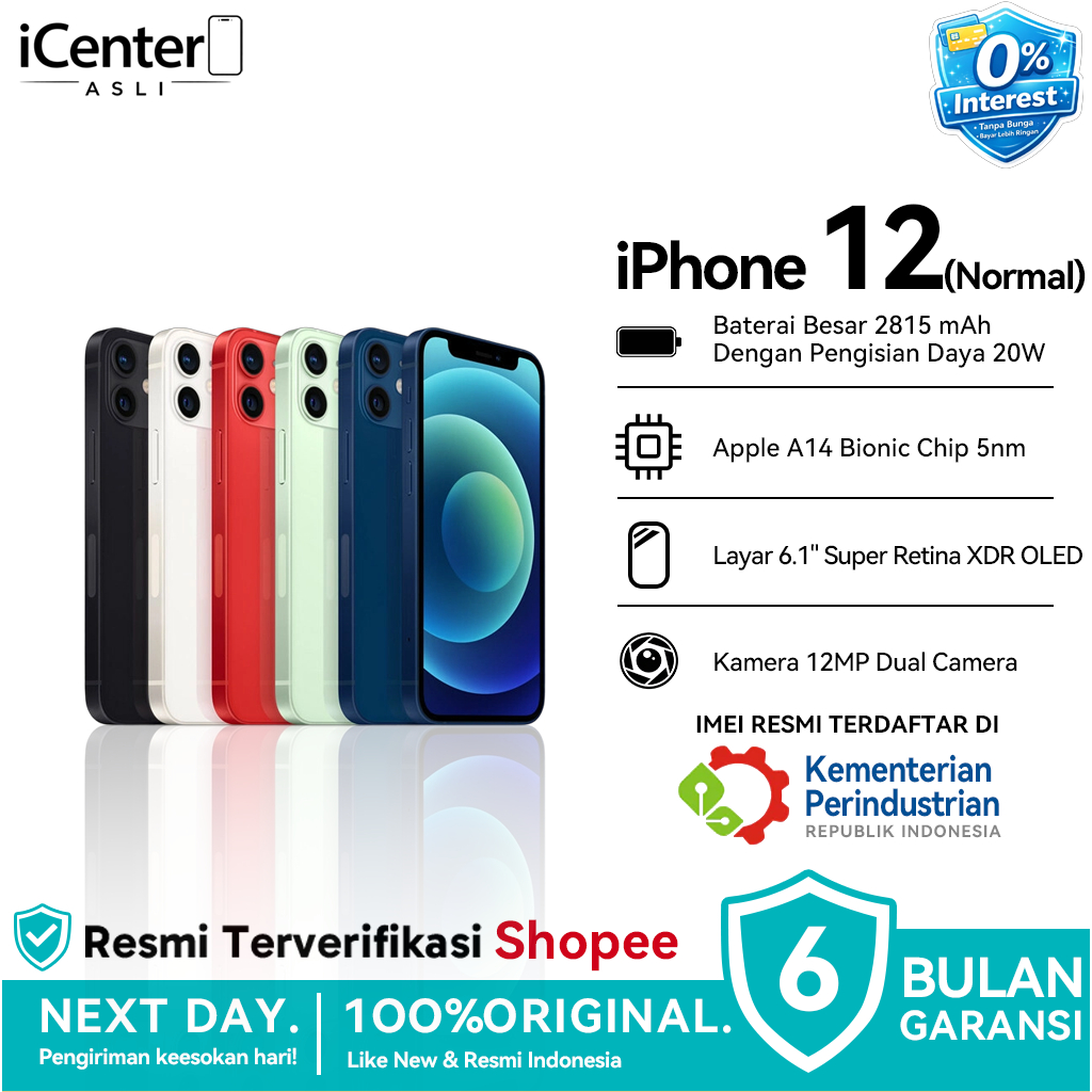 Jual IPhone 12 Second Terlengkap & Harga Terbaru Juni 2026 | Shopee ...