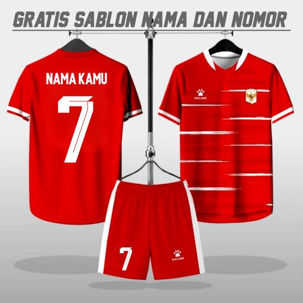 Jual STELAN JERSEY TERBARU TIMNAS INDONESIA 2025/2026 GRATIS SABLON ...