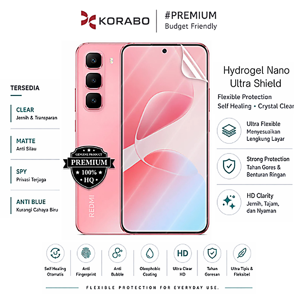 Jual Korabo Antigores Hydro NanoGel For Infinix Hot 70 60 60I 50 50i 40 ...