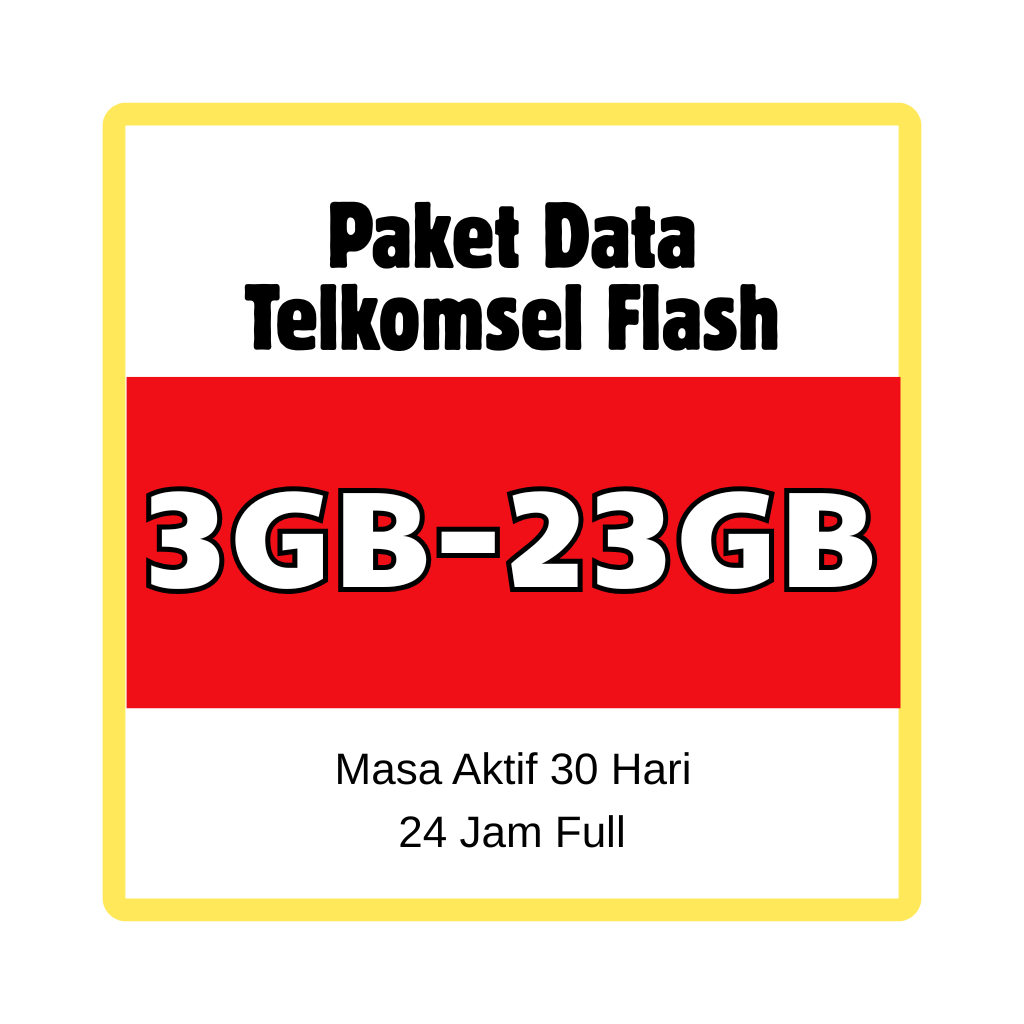 Jual Paket Data Telkomsel Flash 10GB - 14GB 30 Hari, Kuota Internet ...