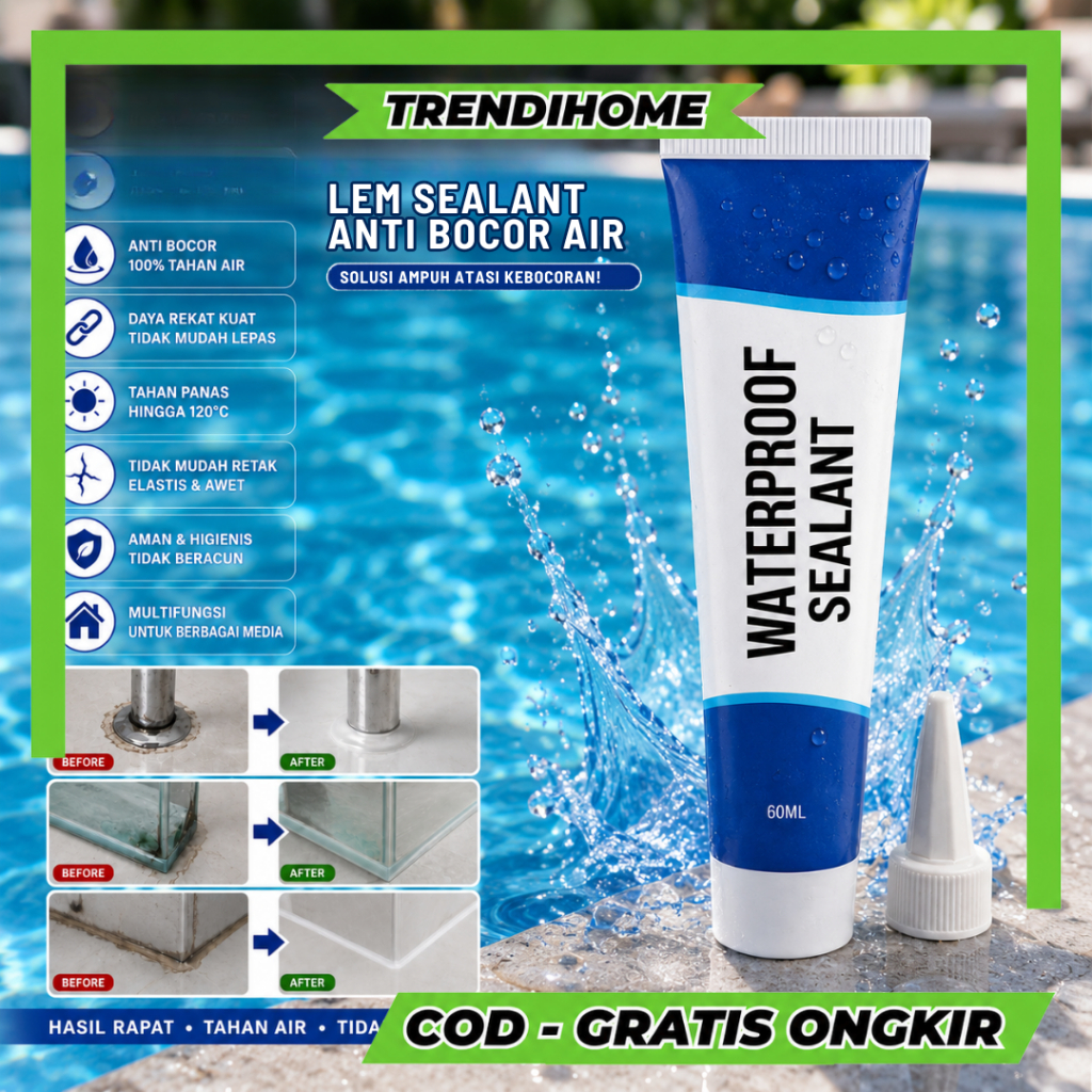 Jual [TrendiHome] Lem Sealant Super Kuat Bahan Polimer 60ml - Lem ...