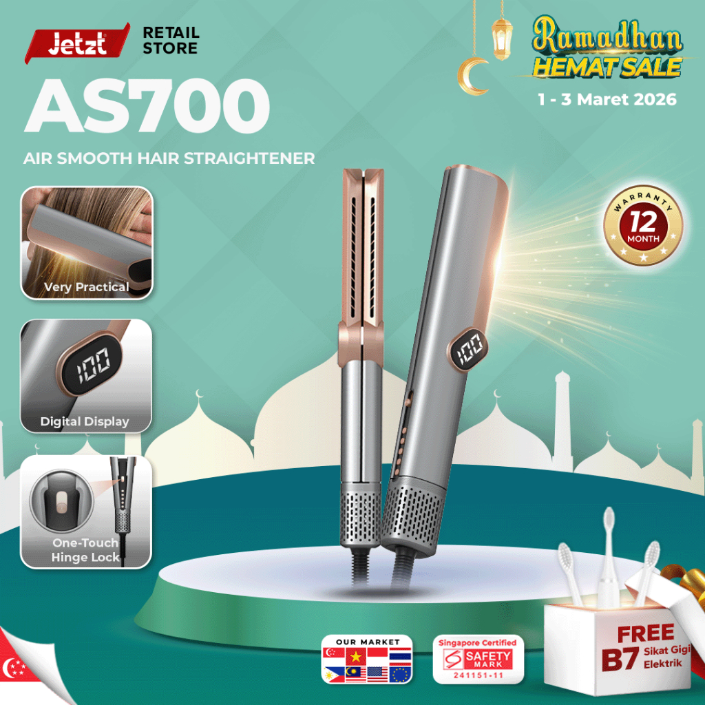 Jual Jetzt AS700 Hair Dryer Catokan Rambut 2in1 Air Smooth Blow Dry ...