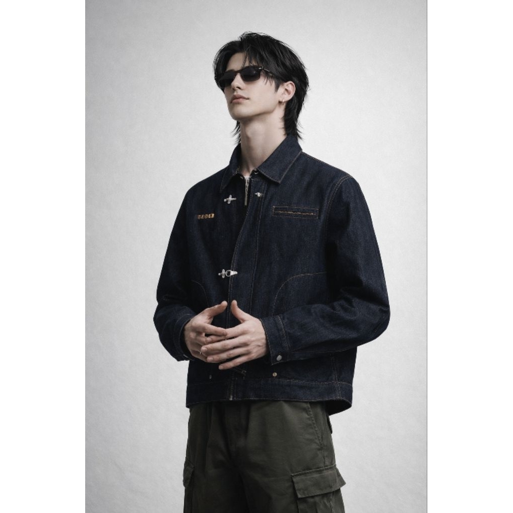 Jual TEOTR - FIREMAN CLASP RAW DENIM WORK JACKET | Shopee Indonesia