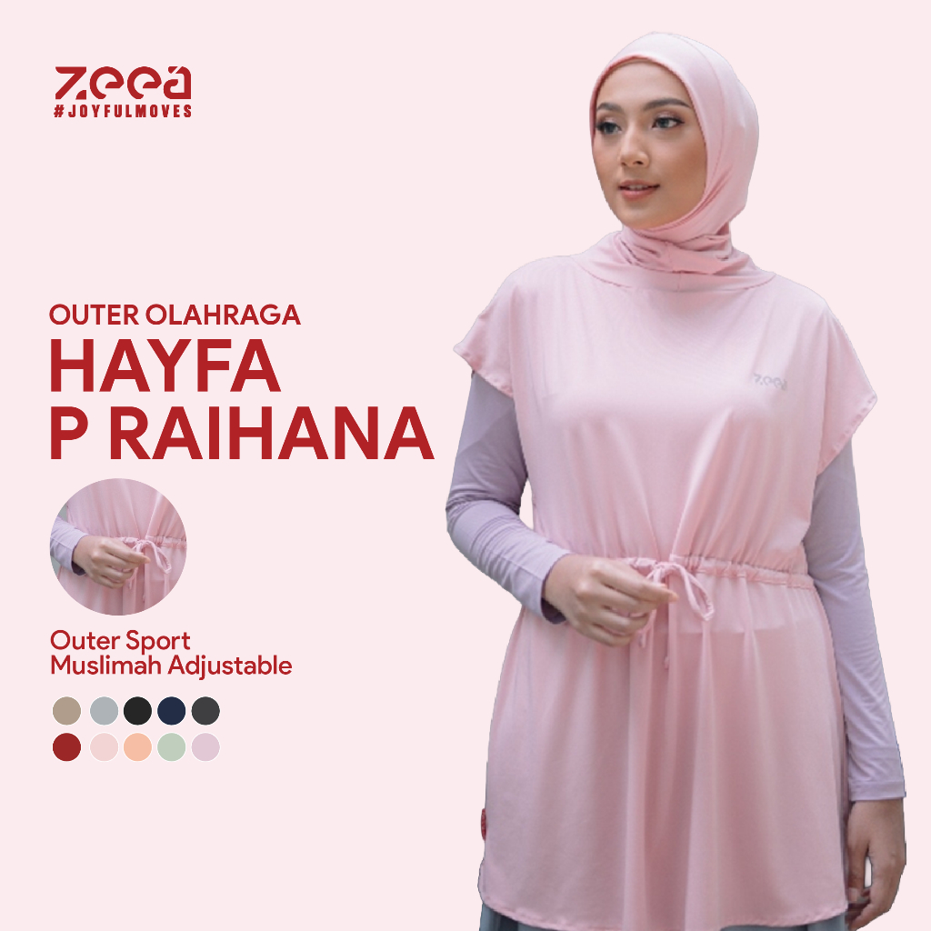 Jual Zeea Outer Sport Hijab Hayfa P Raihana Panjang Sport Athesthetic ...