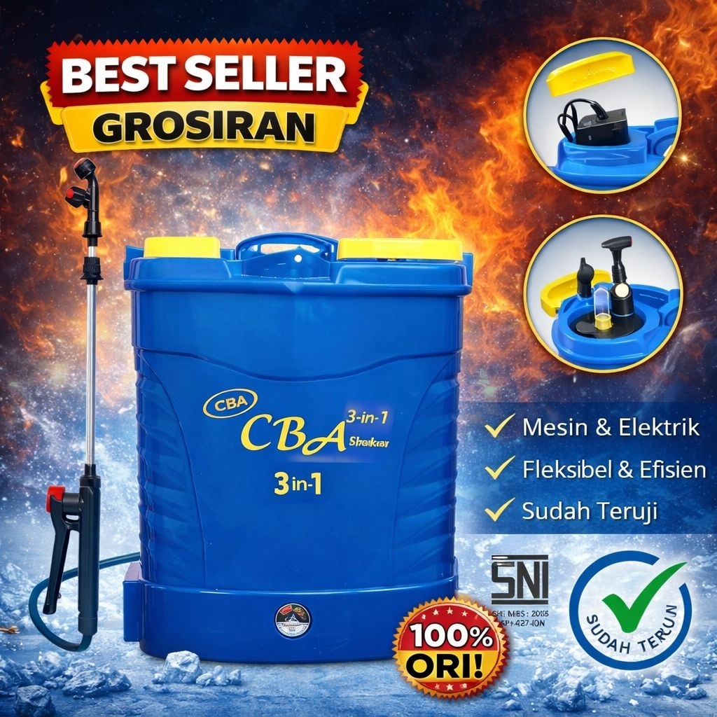 Jual ALAT SEMPROT PERTANIAN 16 L KNAPSACK CBA 3IN1 SPRAYER HAMA SNI ...