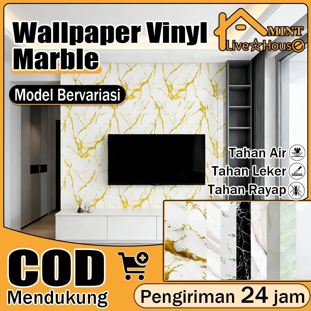 Jual Wallpaper Dinding Vinyl Marble 30 x 60 cm Wallpaper Dinding Vinyl ...