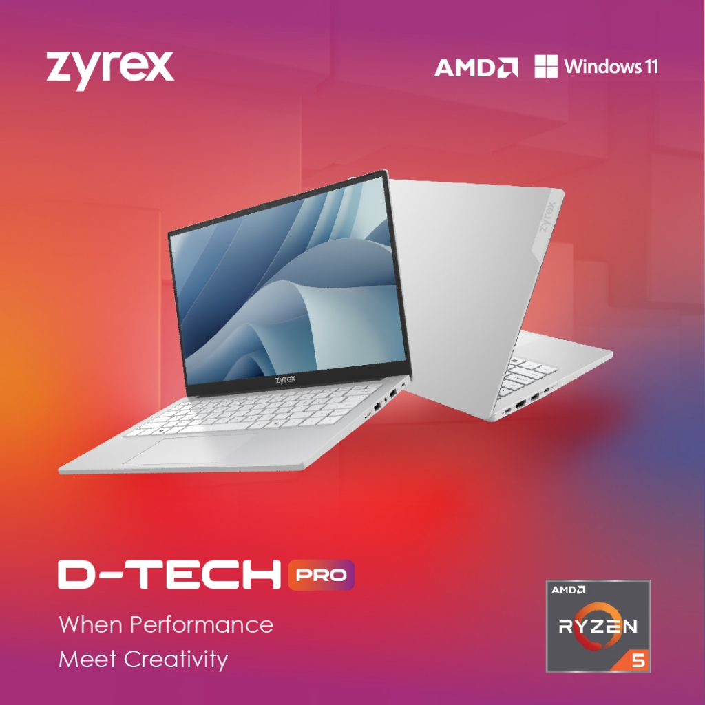 Jual LAPTOP Zyrex D-TECH PRO V2 RAM 8GB SSD 512GB RYZEN 5 6600H Garansi ...