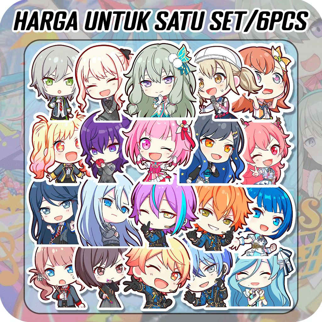 Jual Stiker Project Sekai Proseka Glossy SET Emu Kanade Rui Tsukasa ...