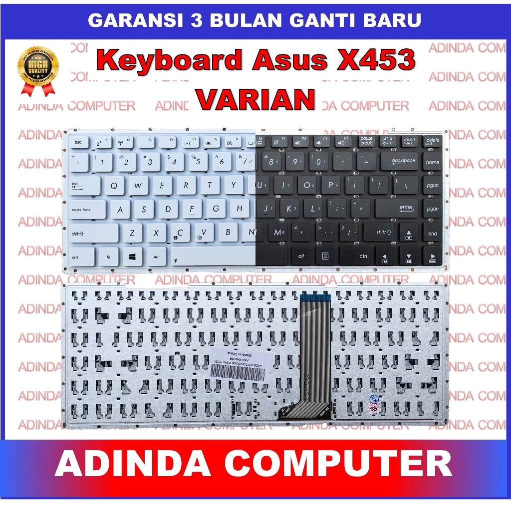 Jual KEYBOARD LAPTOP ASUS X453 X453M X453MA X453S X453SA X455LA X455LD ...