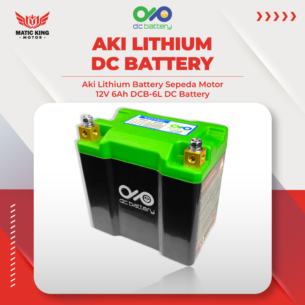 Jual DC Battery Aki Accu Motor Lithium Supra GTR CB CBR Sonic 125 150 ...