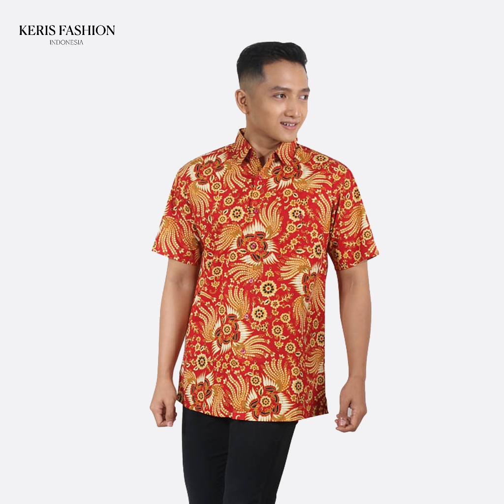 Jual Keris Gallery Kemeja Batik Relaxed Fit Lengan Pendek Motif Kukilo ...