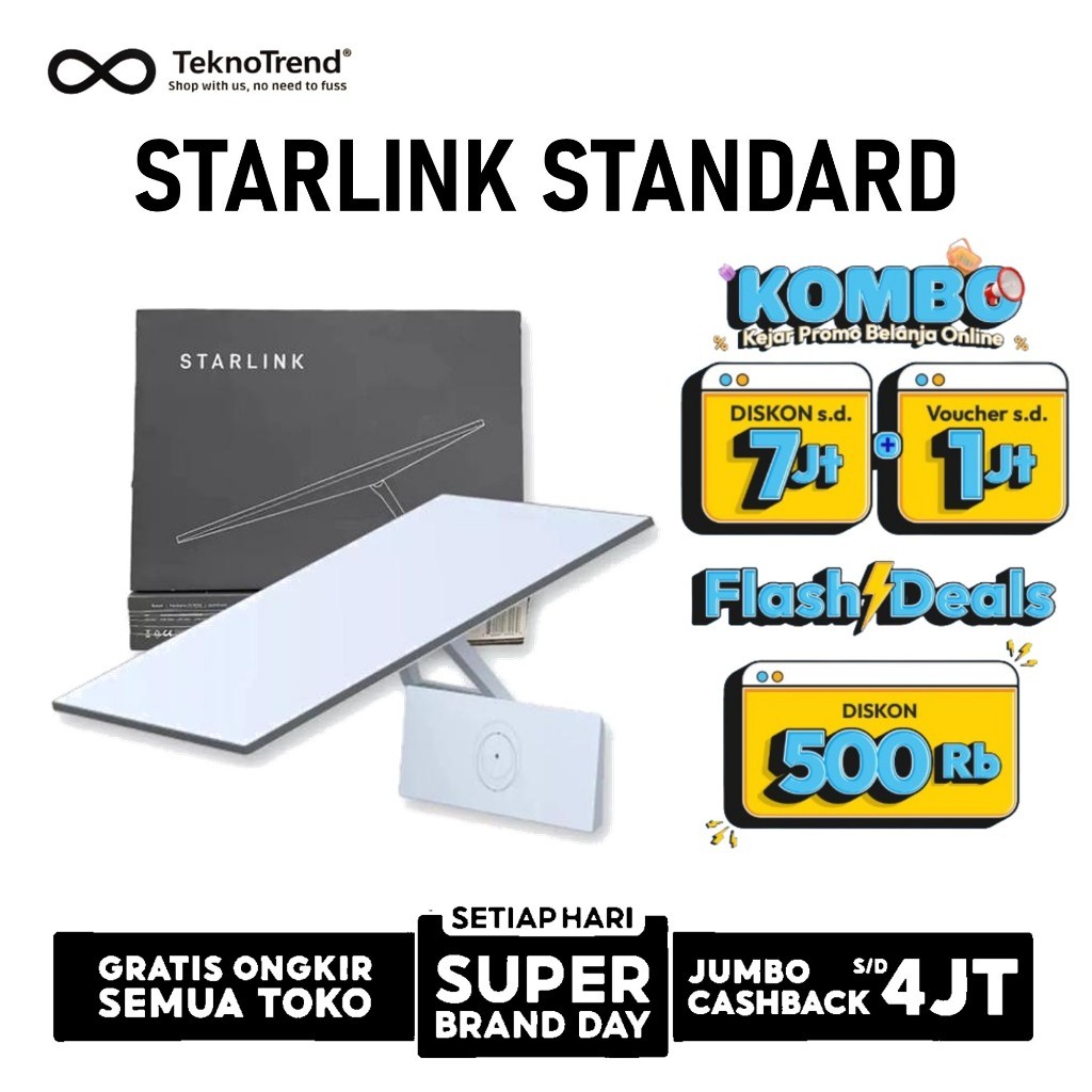 Jual Starlink V4 Gen 3 Satelite Kit Antena Wi-Fi 6 Route X Starlink ...