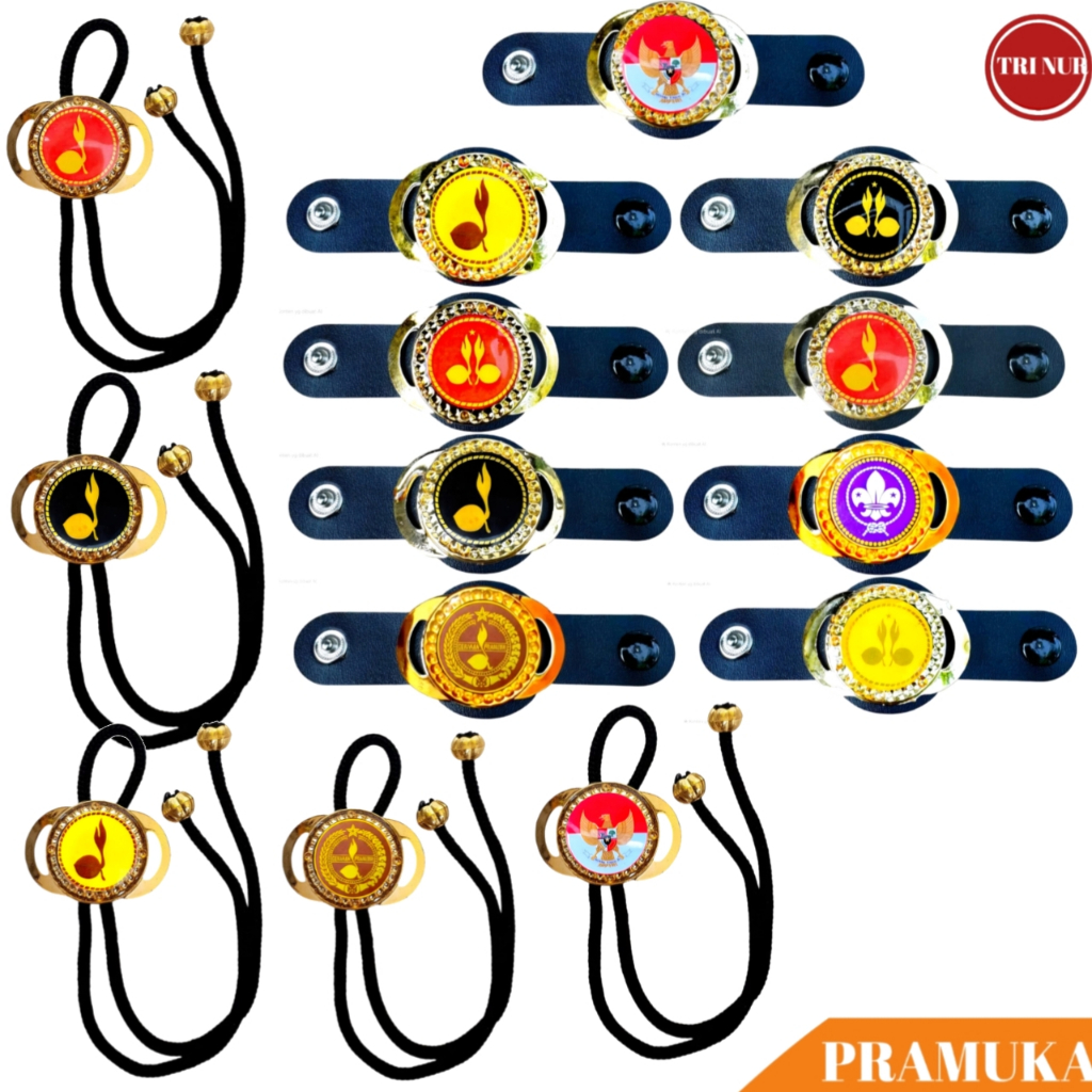 Jual Ring Hasduk Pramuka Kupingan Tali Hitam & Kalep Lengkap / Kolong ...
