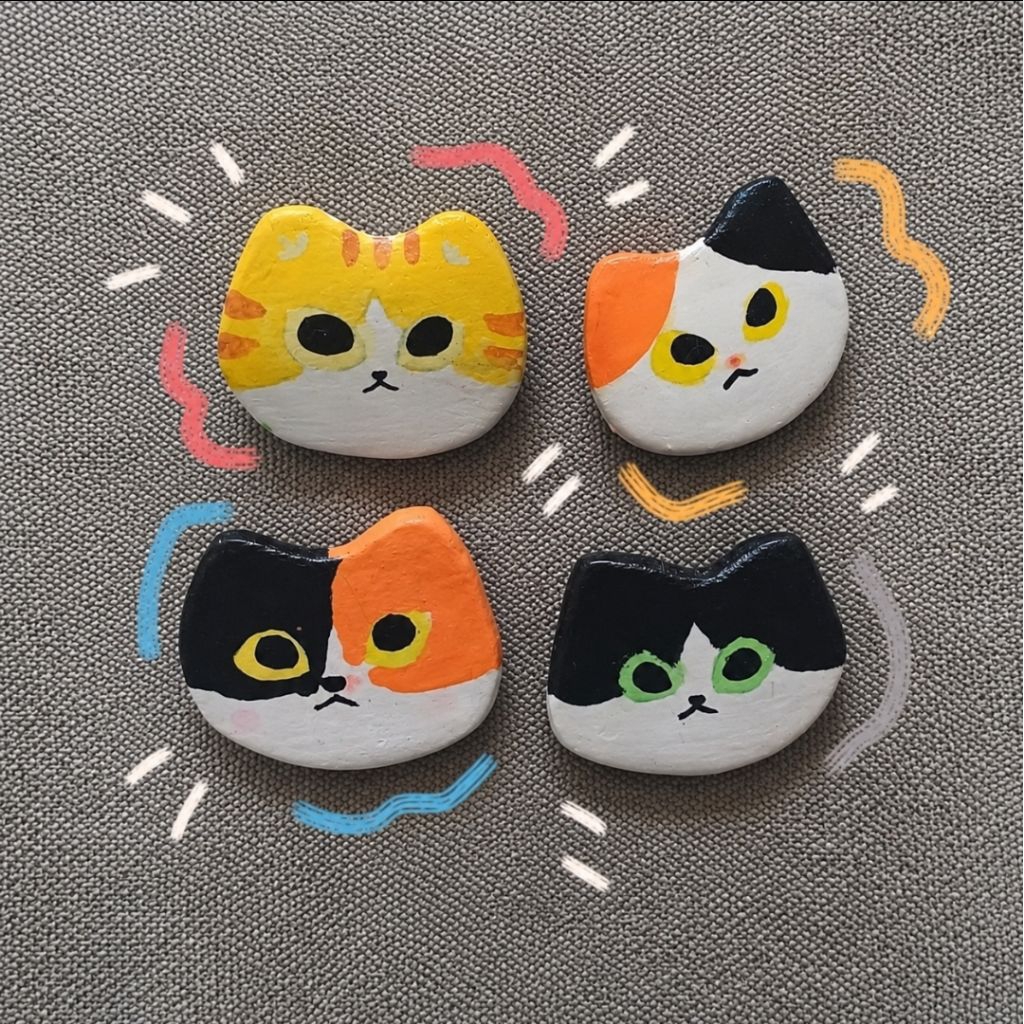 Jual handmade clay pin - Kucing pin clay | Shopee Indonesia