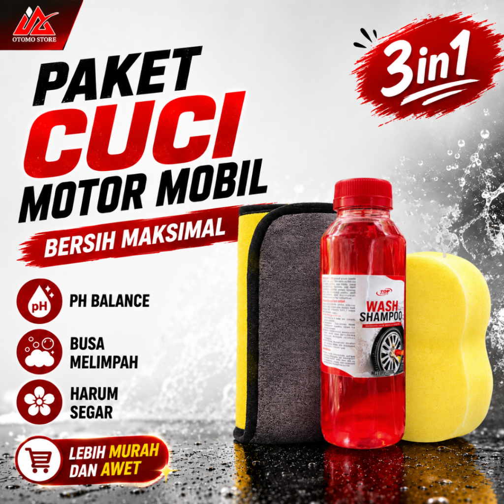 Jual Sabun Cuci Motor Lengkap Pencuci Motor Shampo Mobil Sampo Cuci ...