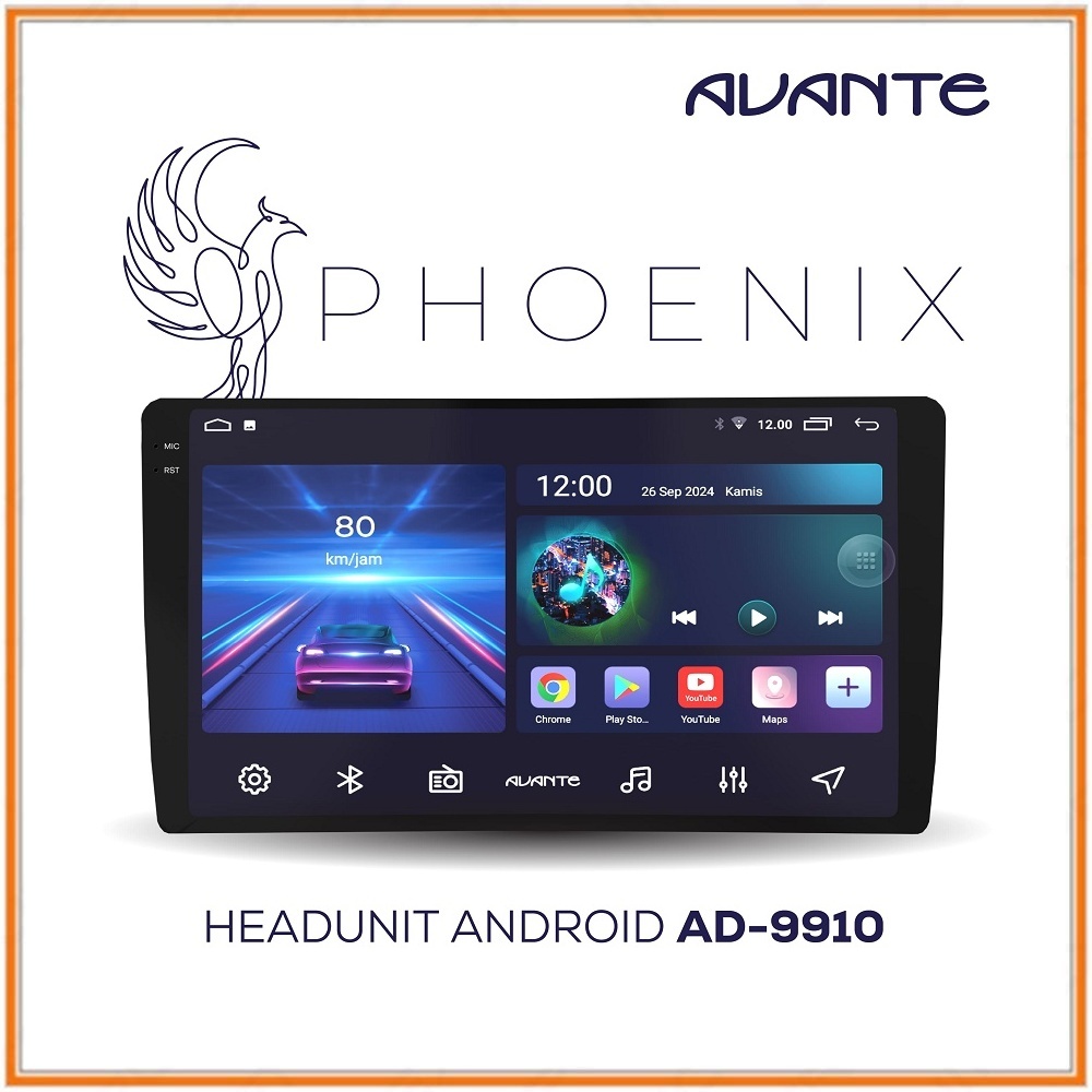 Jual Head Unit Android Avante Phoenix AD 9910 RAM 2/32GB, Screen 1.5K ...