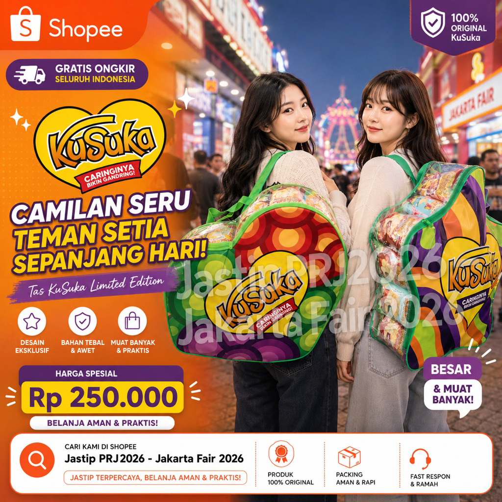 Jual SNACK KUSUKA PRJ 2026/ ransel kusuka / tas kusuka prj 2026+ snack ...