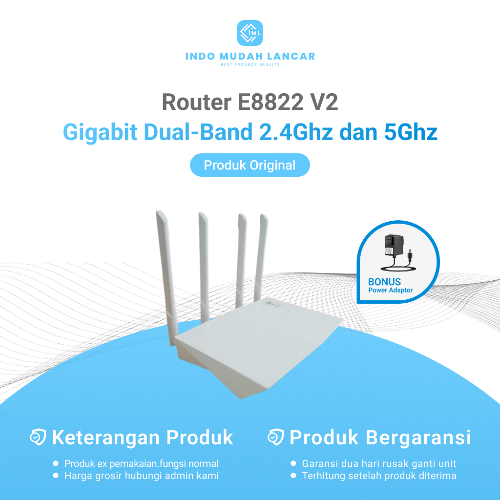Jual Router ZTE E8822 V2 & E8820 Gigabit Dual-Band Wireless WiFi 4 ...