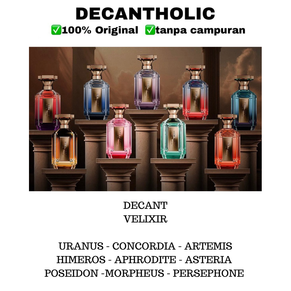 Jual VELIXIR MORPHEUS ARTEMIS POSEIDON CONCORDIA HIMEROS APHRODITE ...