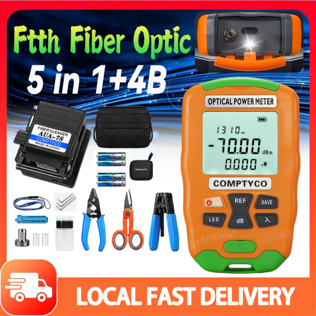 Jual Ftth Fiber Optic Tool Kit Pengukur Daya Cahaya Serat Penguji Serat ...